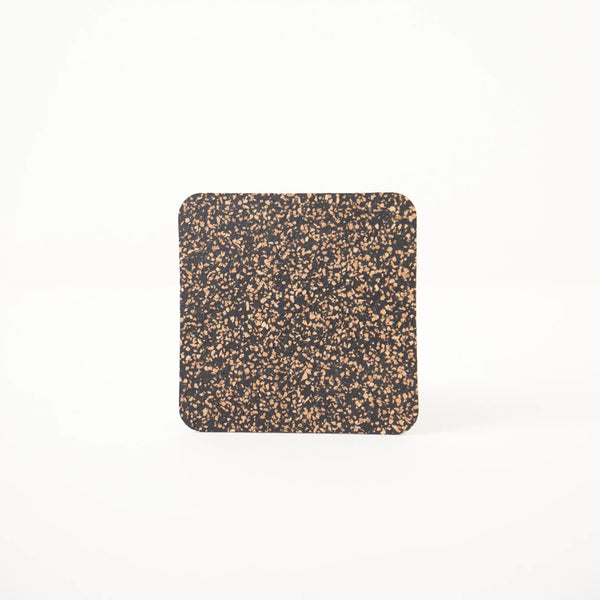 Dash Recycled Rubber & Cork Coasters | Square Set of 4 – Loveliga.com