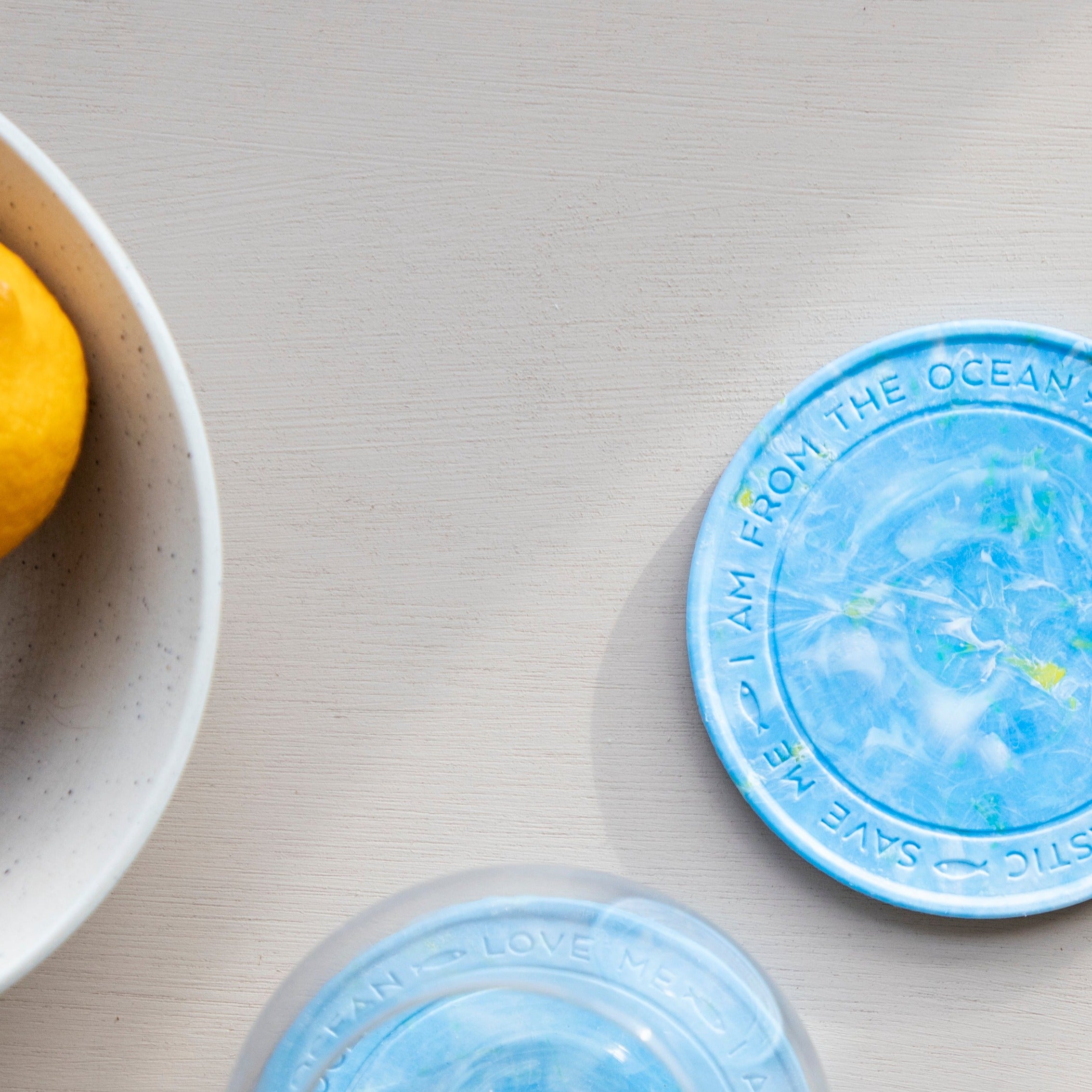 LIGA Ocean Plastic Coasters | Round – Loveliga.com